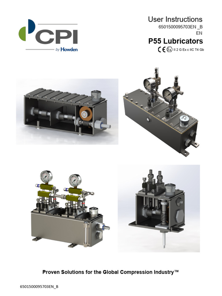 P55 Lubricator Instruction Manual LTR 6501500095703EN | PDF