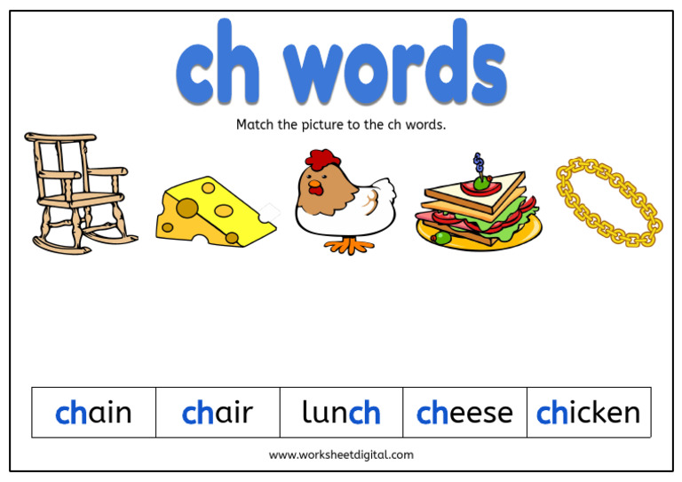 CH Words Worksheet Hm1onk | PDF
