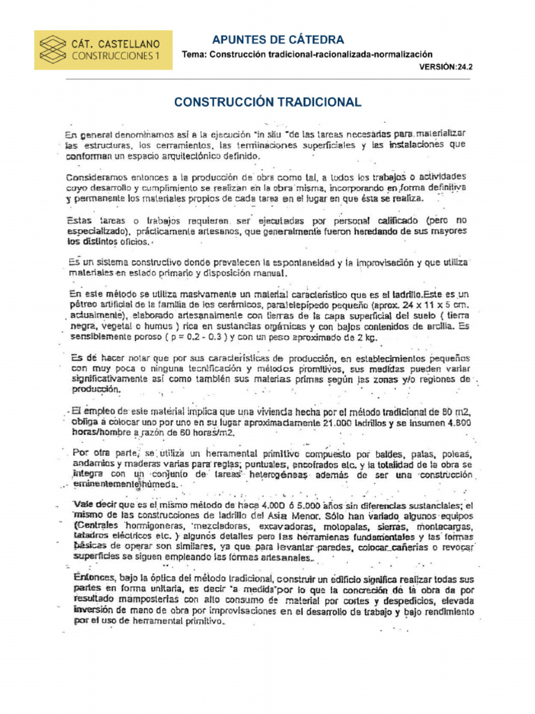 C1 Castellano - APUNTE - Construcción Tradicional-Racionalizada ...