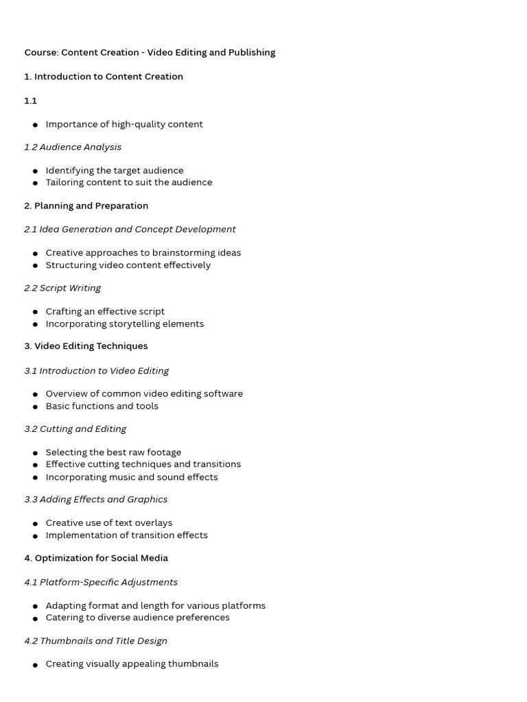 Guia Content Creation | PDF