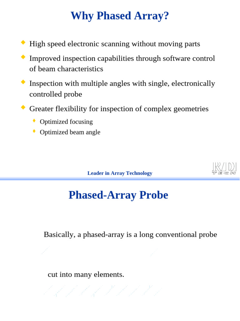 Basic Phased Arrays Training | PDF