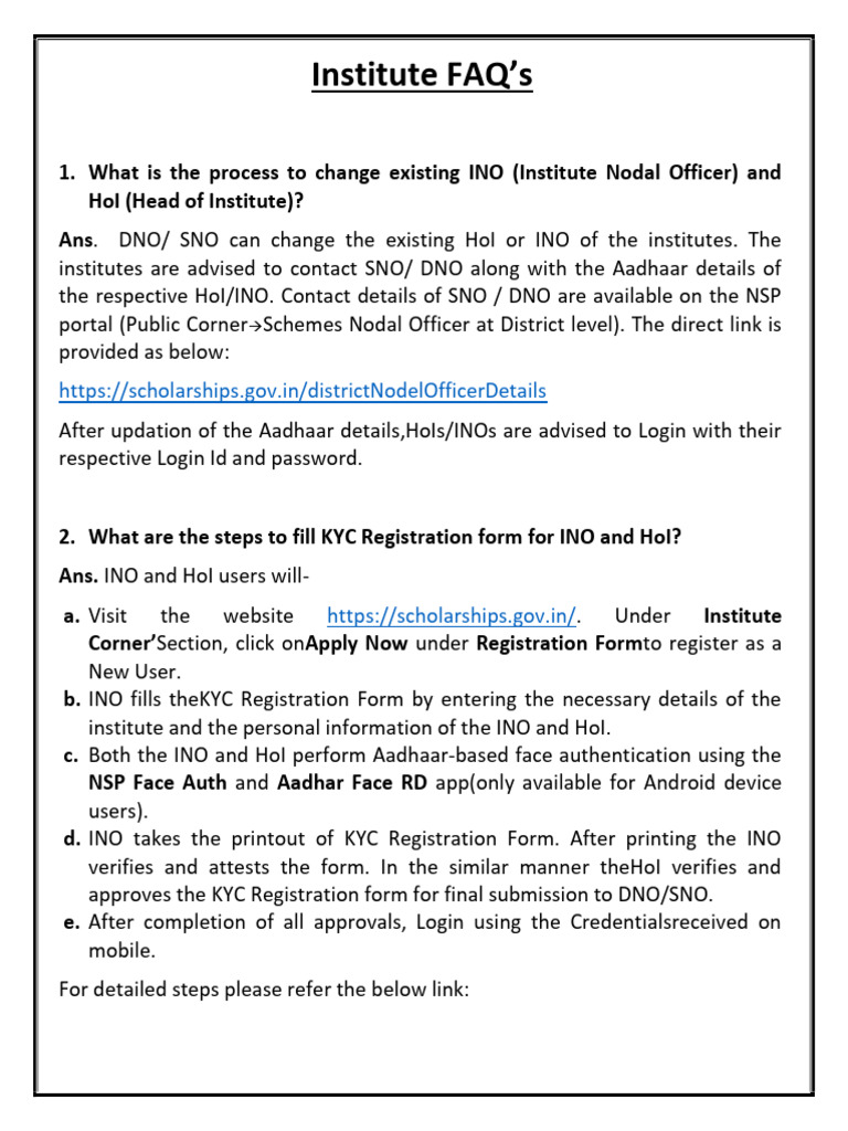INSTITUTE_FAQ_21122023_UPDATED | PDF