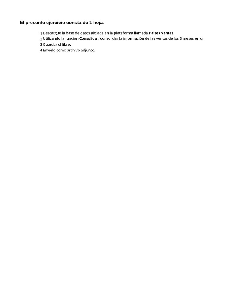 Ejercicio 3 Excel Avanzado | PDF