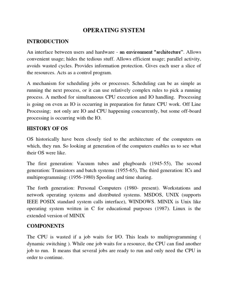 Operating System | Download Free PDF | Operating System | Computer File