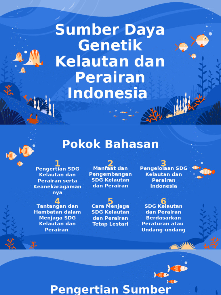 Kelompok 6 - SDG Kelautan Dan Perairan Indonesia | PDF | Sains & Matematika