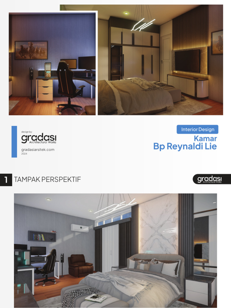 Desain Interior Kamar Bapak Reynaldi Lie 02 | PDF