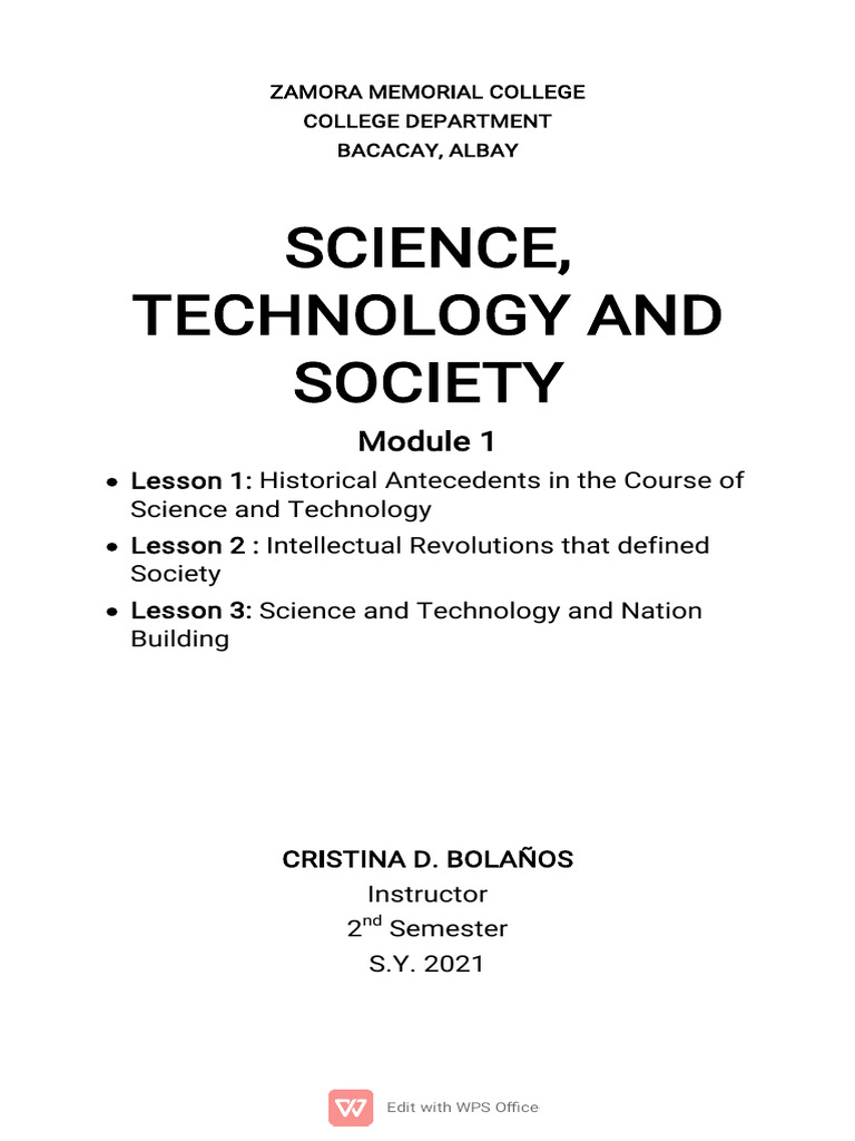 MODULE 1 STS_045538 | PDF