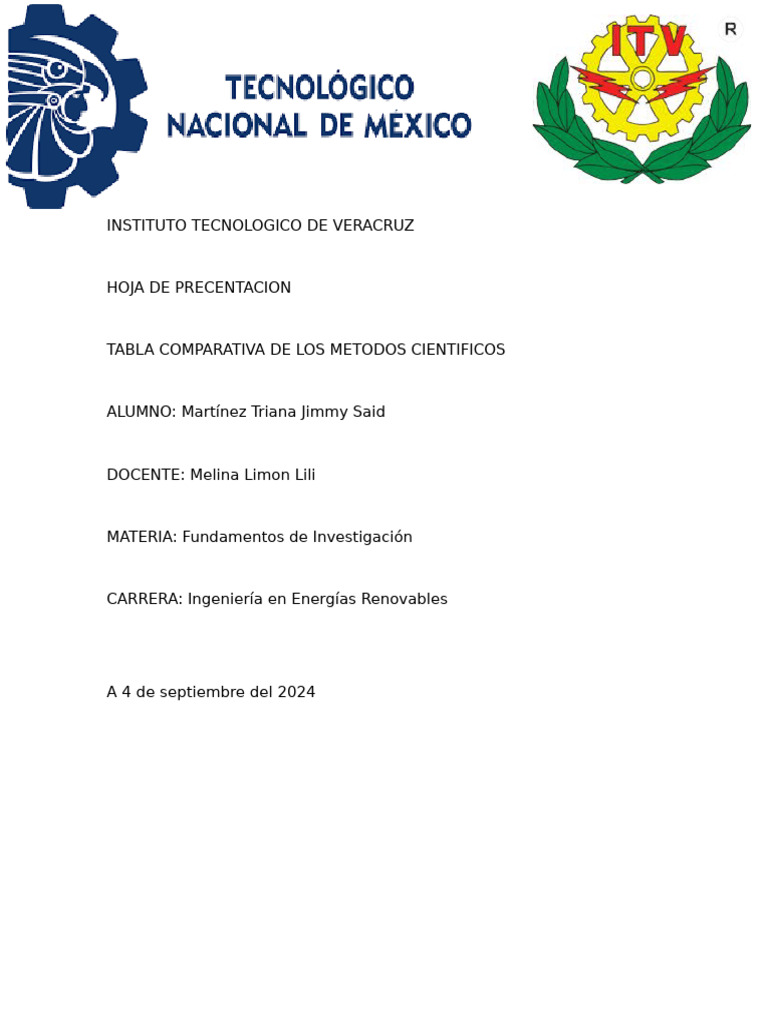 Tabla C. Metodos Cientificos | PDF