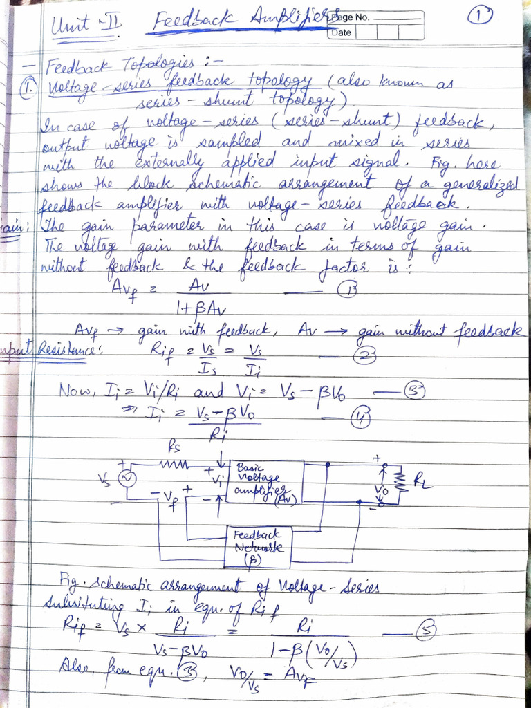 Unit 2 Feedback Amplifiers | PDF