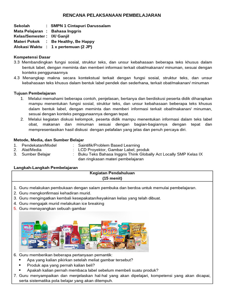 RPP - Siti Raudhah | PDF