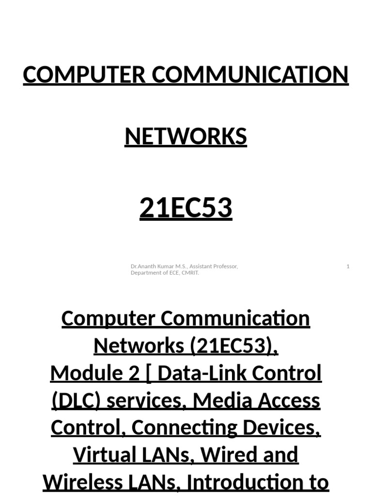 Module2 21ec53 Computer Communication Networks Ason 23 01 2024 Pdf