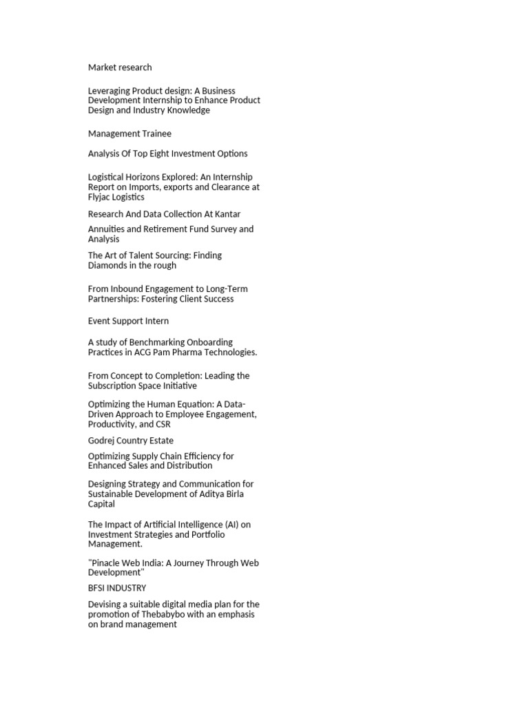 SIP TItles All Domains 2024-Vijaya | PDF