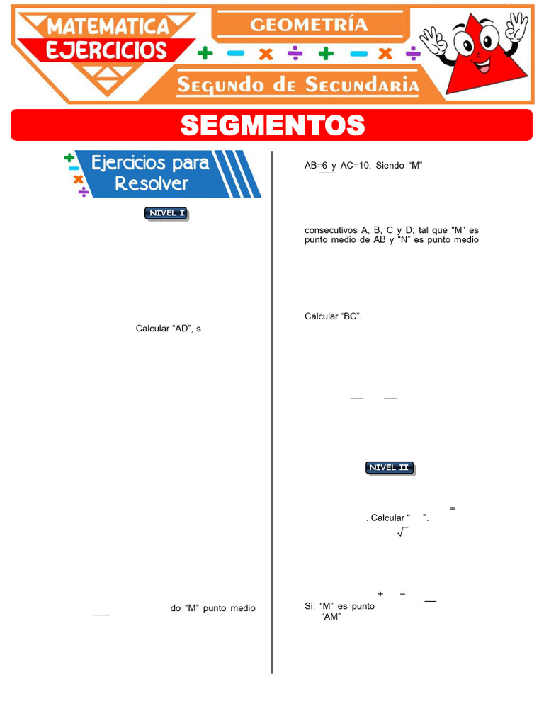 Segmentos para Segundo Grado de Secundaria | PDF