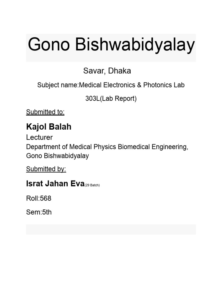 Eva Lab Report | PDF