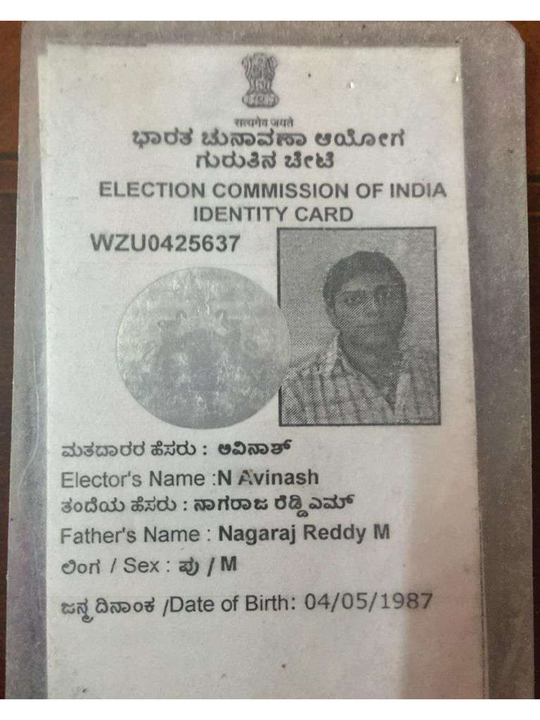 Avinash - Voter Id | PDF