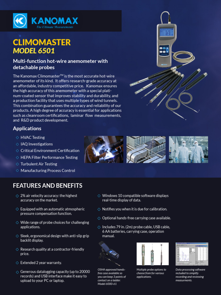 Climomaster-Model-6501-Data-Sheet | PDF
