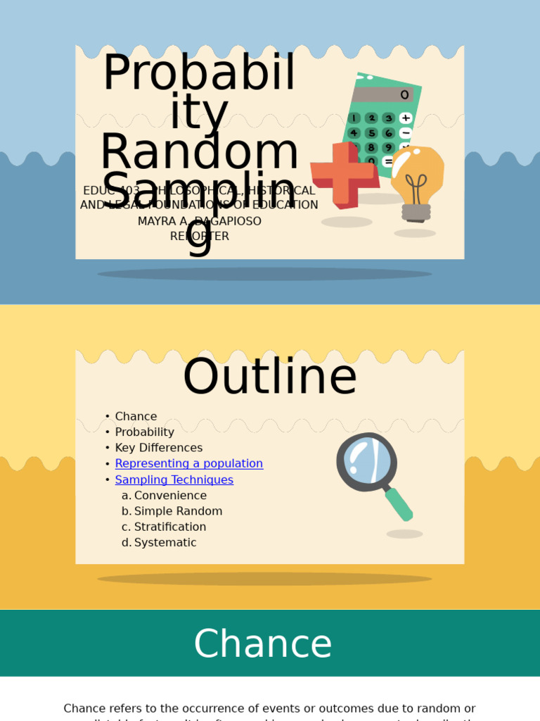 Probability Random Sampling Techniques Education | PDF