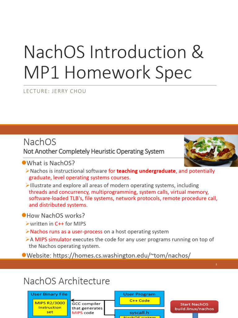NachOS Introduction | PDF