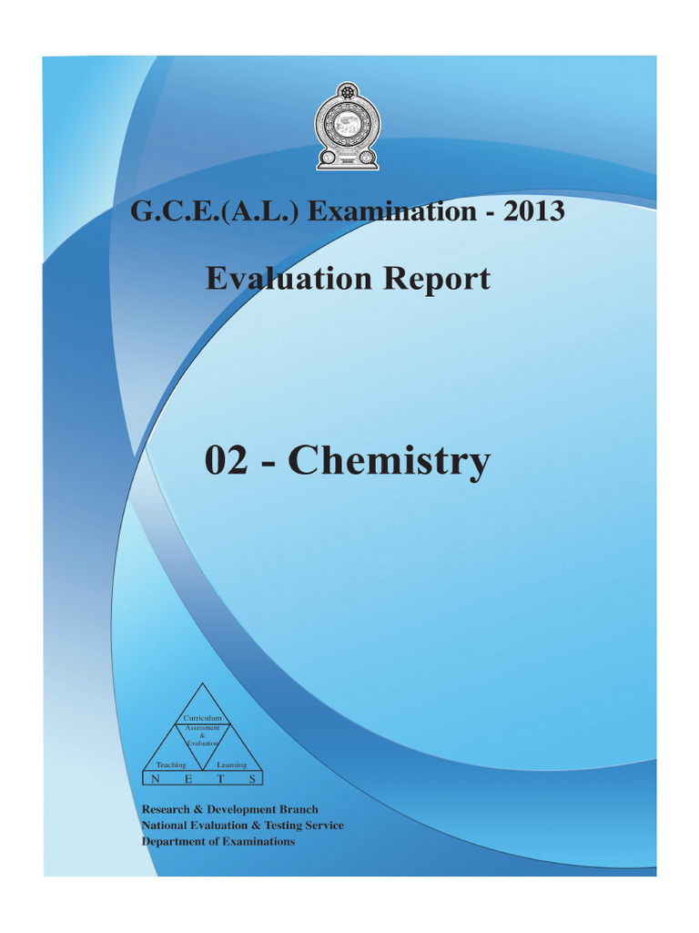Chemistry 2013 Marking Scheme | PDF