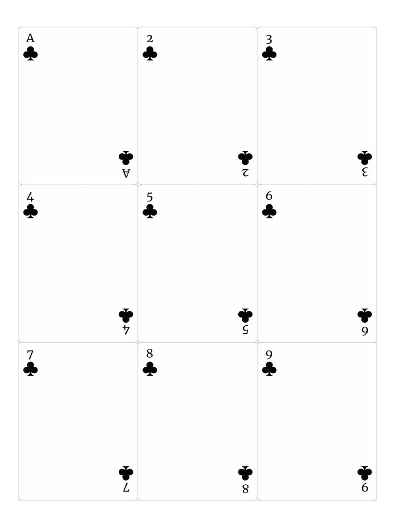 Playing Cards Classic A4 | PDF