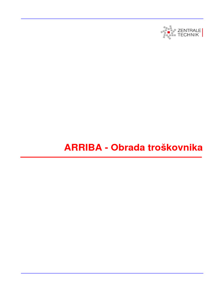 A1 - 2 ARRIBA - Obrada Troškovnika | PDF