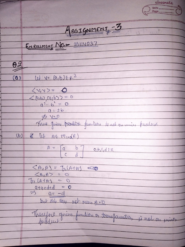 Maths Assignment3 | PDF
