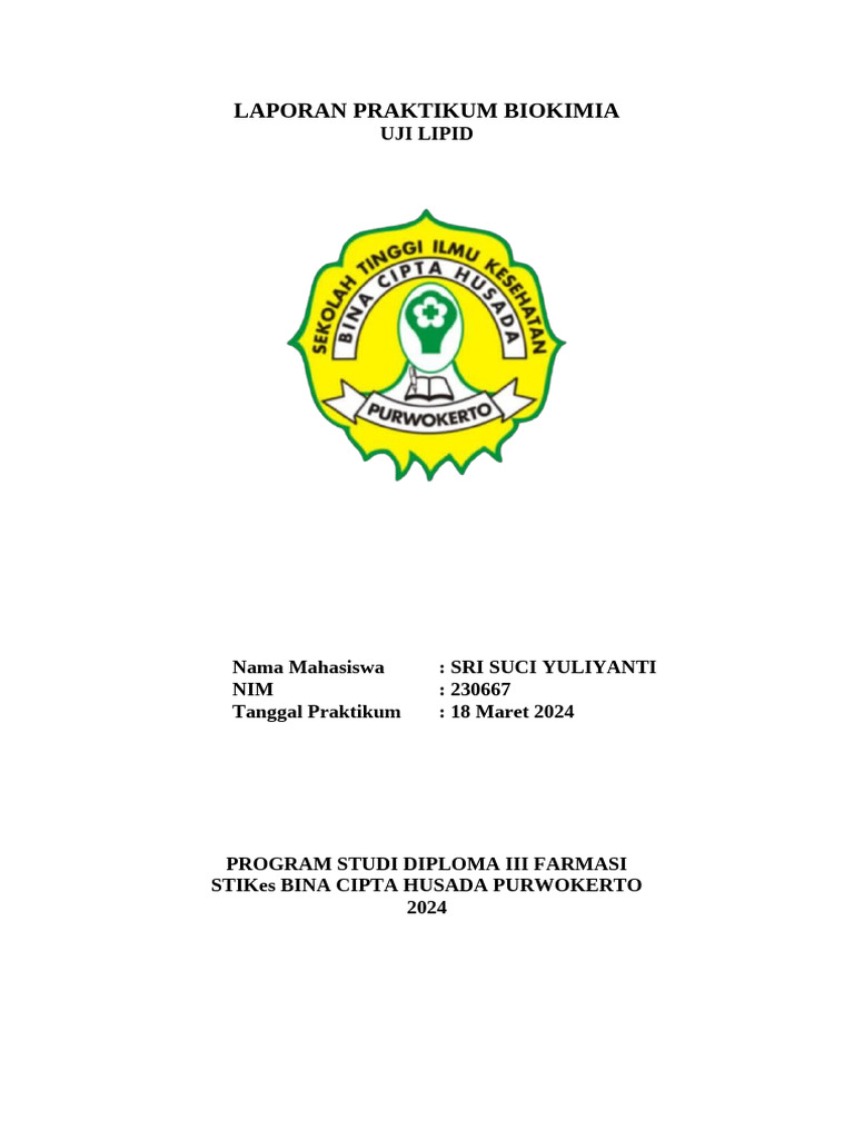 Laporan Praktikum Biokimia 2 Suci | PDF