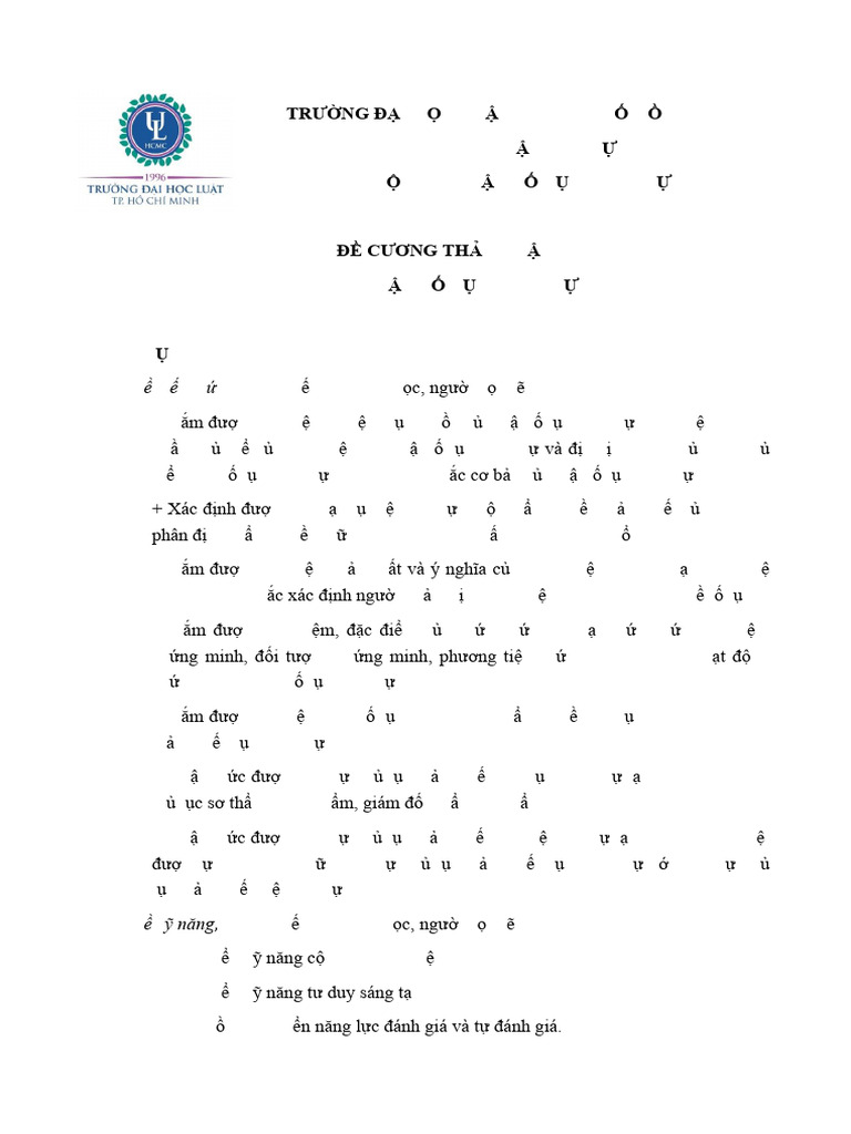 DeCuongThaoLuan-HKI - 2024-2025 - File Tổng | PDF