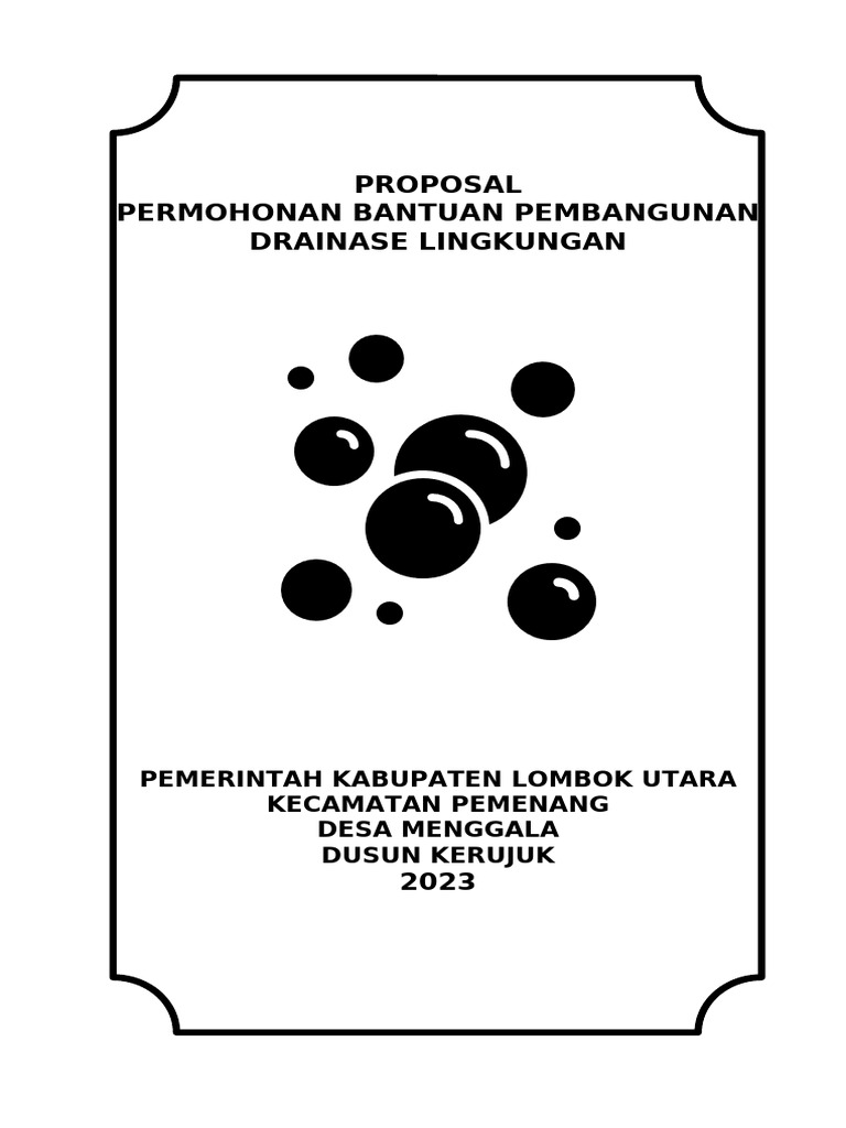 Proposal Drainase Kerujuk | PDF