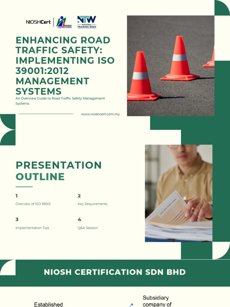 Enhancing Road Traffic Safety Implementing ISO 390012012 Management ...