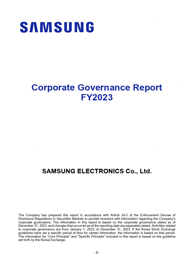 Corprate Governance Report FY2023 | PDF