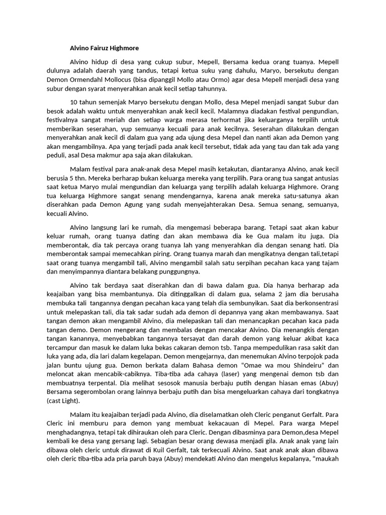 Alvino and Alvion BG DND | PDF