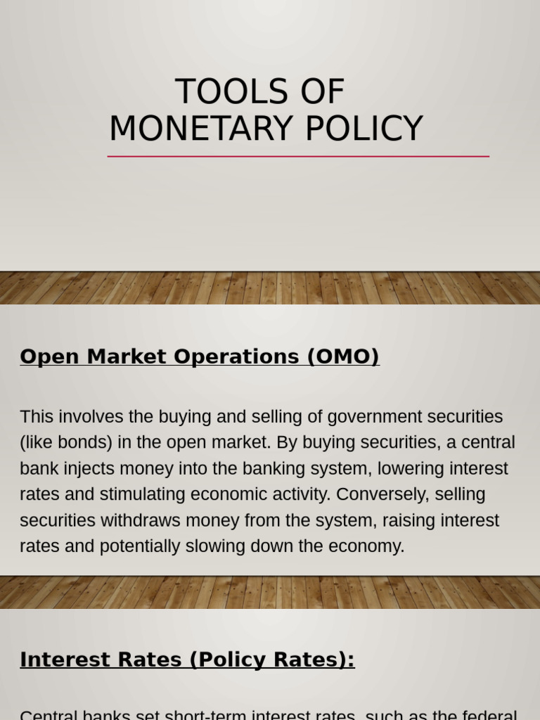 Week 4 Tools of Monetary Policy. | PDF