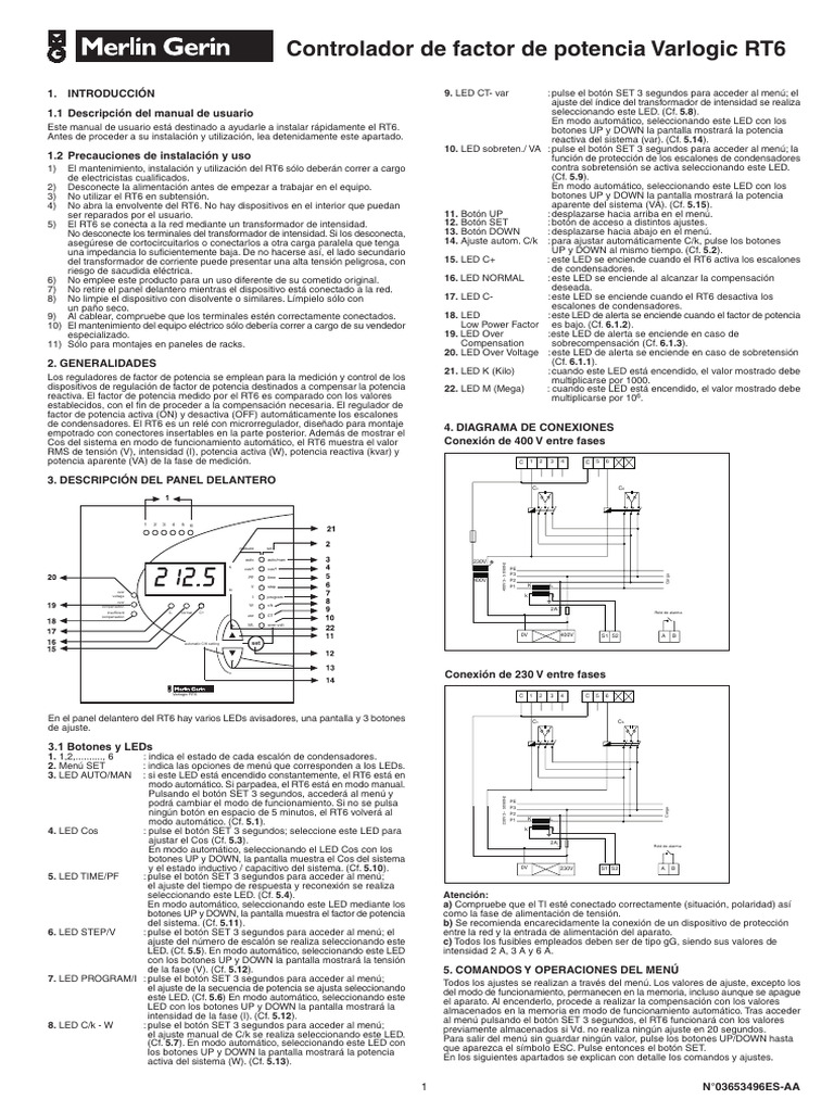 Regulador RT6 | PDF