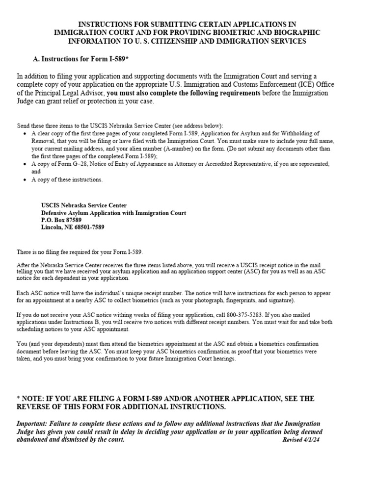 Pre Order Instructions EOIR | PDF