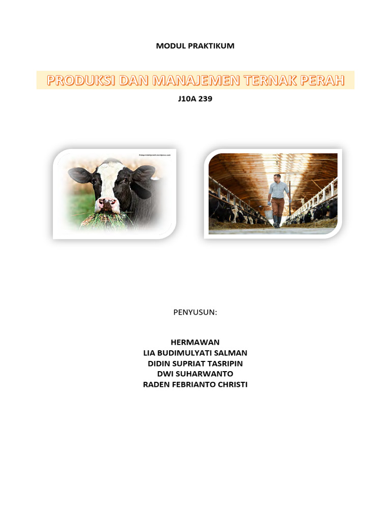 2023-PMTP-modul Praktikum Pencatatan Dan Program Reproduksi Sapi Perah | PDF