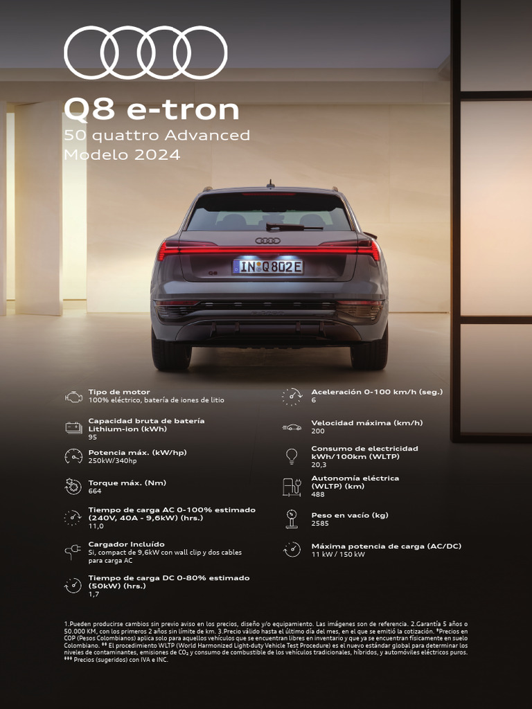 q8 e Tron 50 Quattro Advanced | PDF