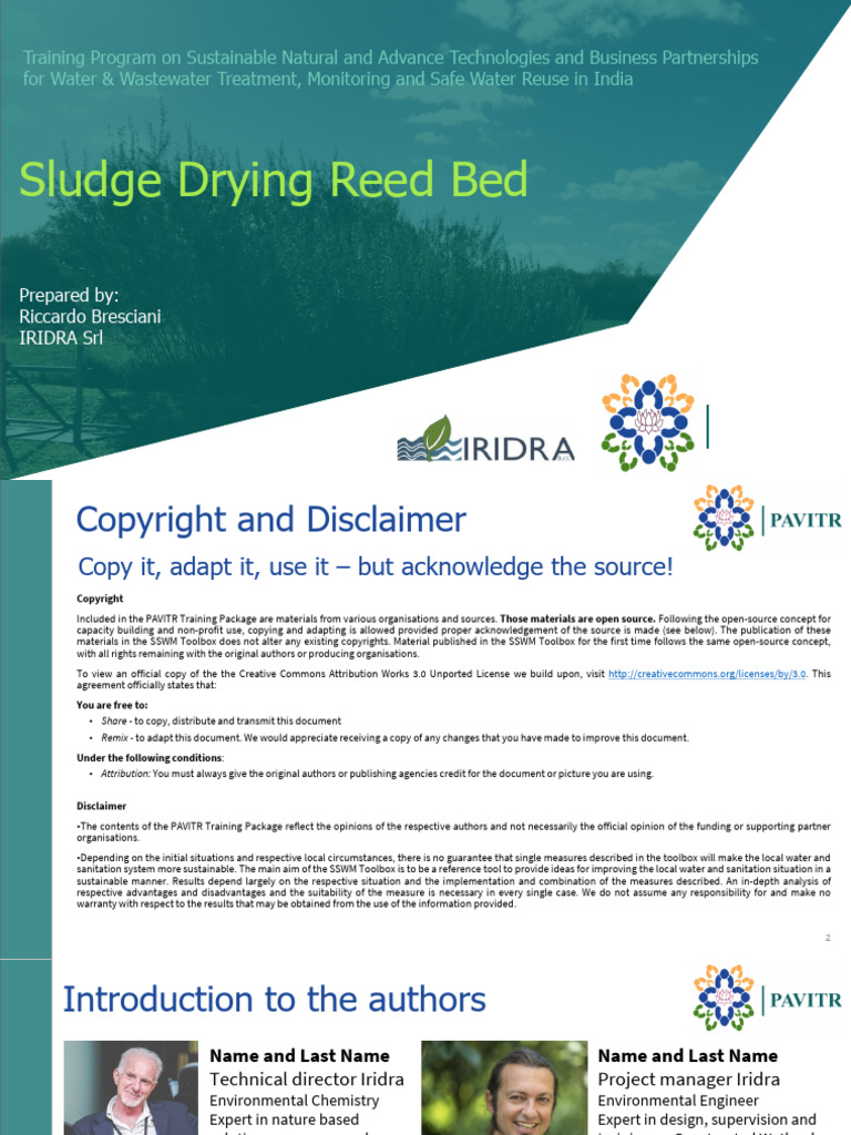 Sludge Drying Beds Wastewater Treatment | PDF