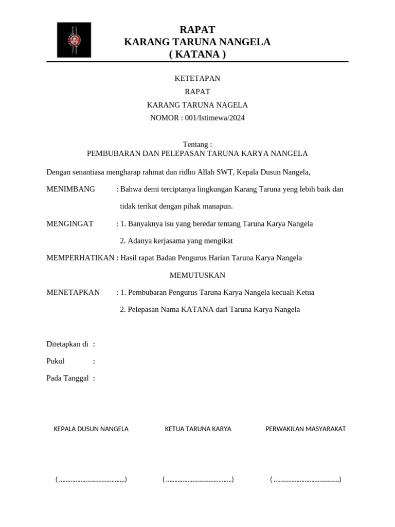 KETETAPAN | PDF