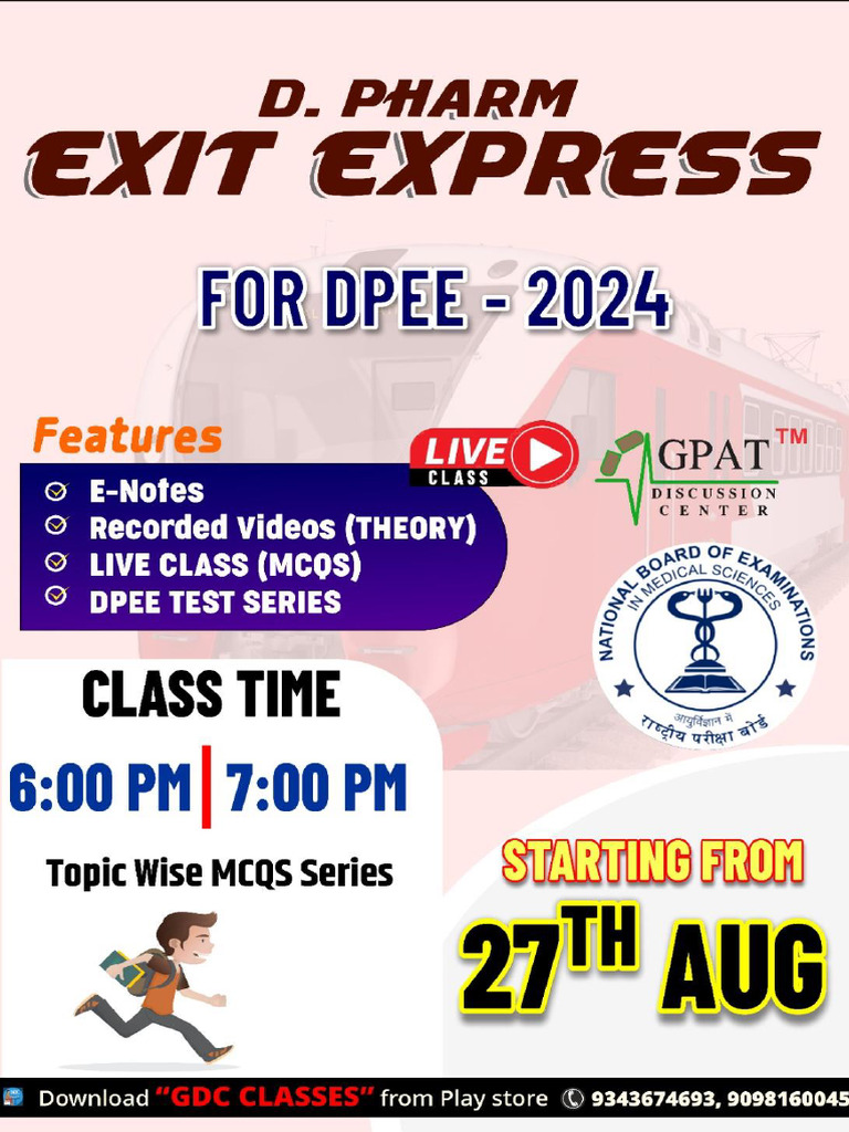 Exit Express Live Class Schedule | PDF