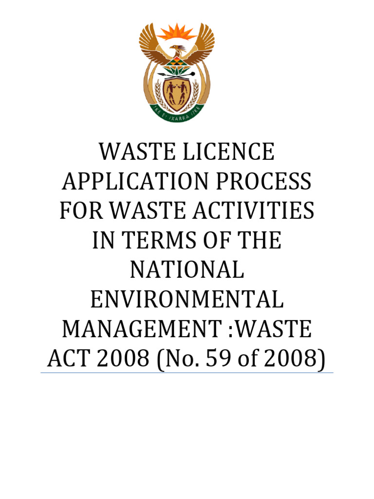 Wastemanagementlicence Nationalapplicationform | PDF