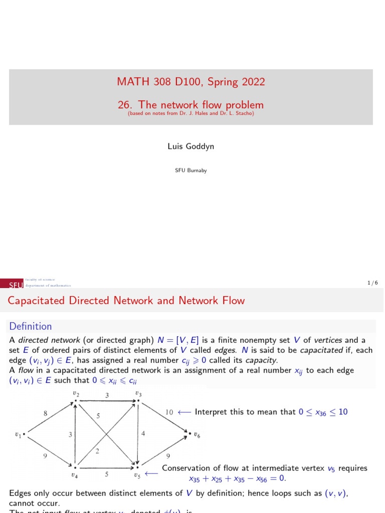 The Network Flow Problem | PDF