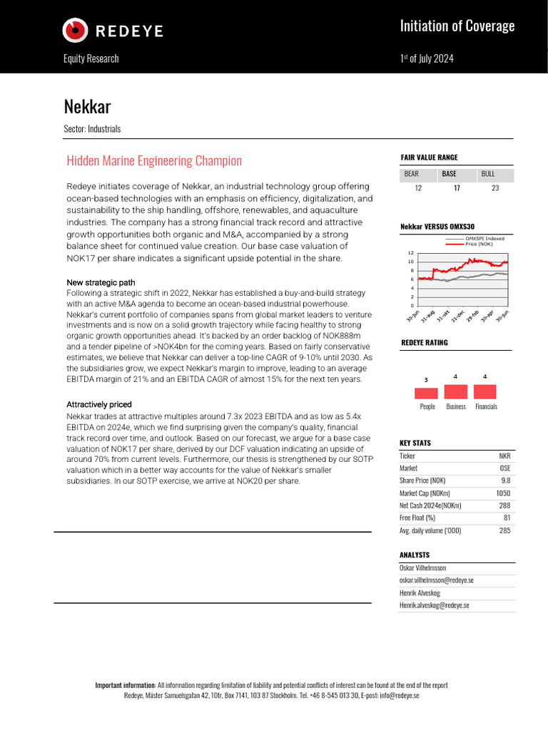 Nekkar-Hidden-Marine-Engineering-Champion - 2024-07-01 | PDF | Mergers ...