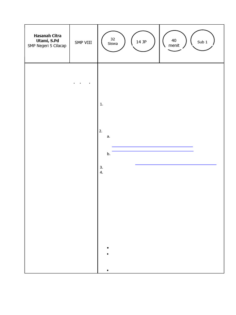 Modul Ajar Pengenalan Sel CITRA | PDF