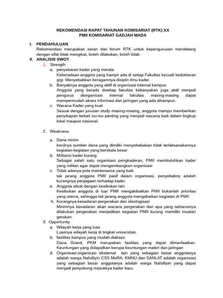 Rekomendasi RTK | PDF