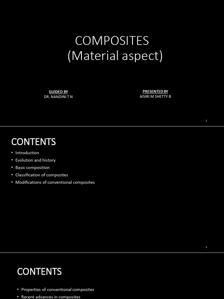 COMPOSITES (material aspect)1 | PDF