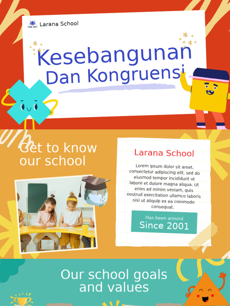 Red Colorful Fun Kids School Presentation | PDF