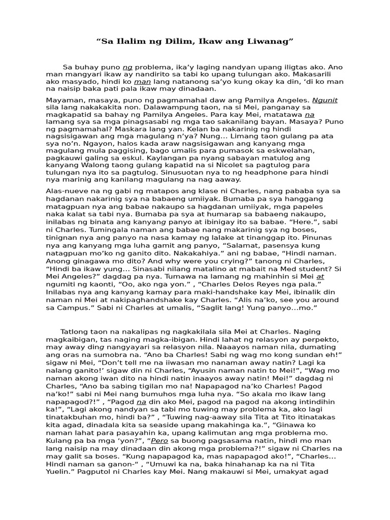 Filipino Mini Task 1 Q1 | PDF