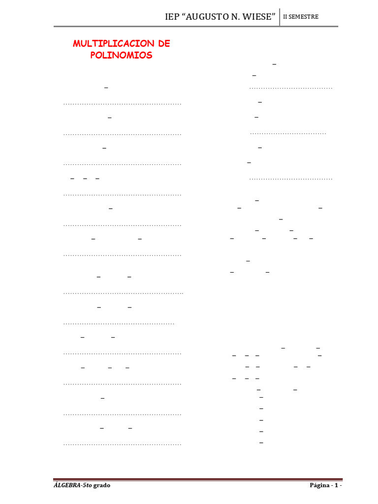 ALGEBRA 5° PRIM - Merged | PDF