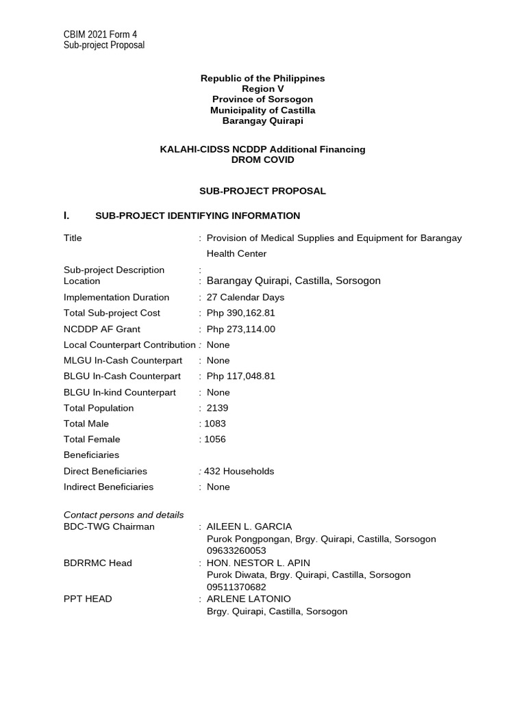 Final Sub Project Proposal | PDF